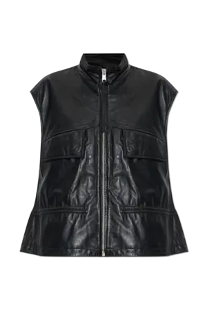 ALLSAINTS Leather Vest ‘flor