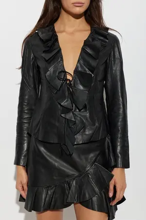 ALLSAINTS Leather Shirt ‘luana