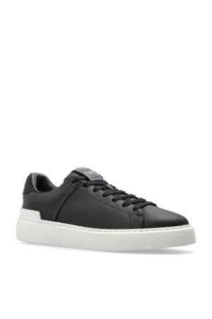Balmain B-court Leather Sneakers - Black