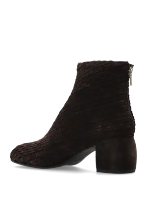 Agl Suede Heeled Ankle Boots `tina Woven