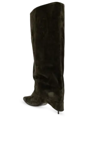 Balmain Suede Heeled Boots