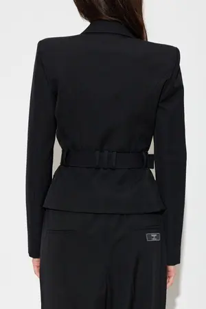 Balmain Wool Blazer With Belt