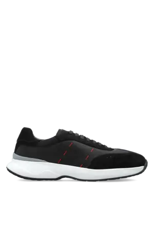 Kiton Sports Shoes With Logo - Black