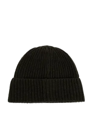 Stone Island Wool Beanie With Patch