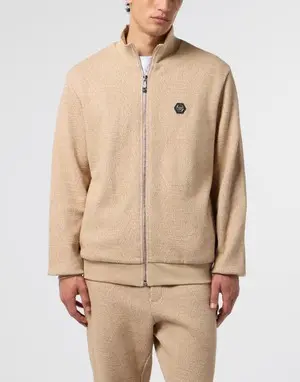 Philipp Plein Jacquard Tracksuit Jacket Monogram - Beige