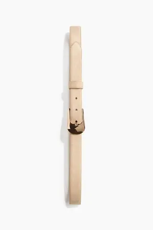 H&M Belt With Metal Buckle - Light Beige