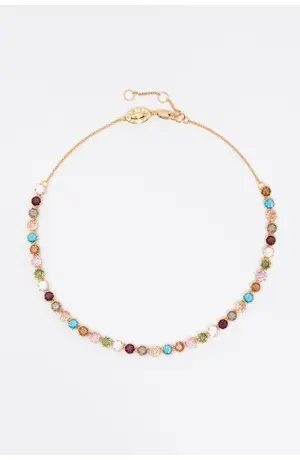 Bimba Y Lola Chain Crystal Necklace