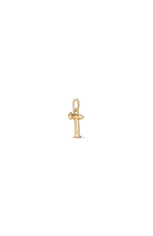 UNODE50 18k -plated Letter T Charm