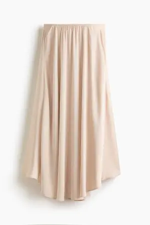 H&m Satin Maxi Skirt