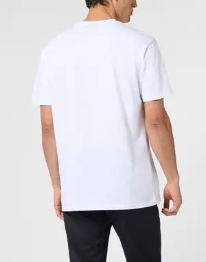 Philipp Plein Round Neck T-shirt Skull Tattoo