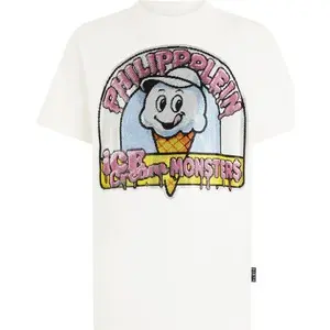 Philipp Plein Round Neck T-shirt Ice Cream Monsters
