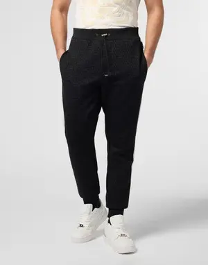 Philipp Plein Tracksuit Joggers Jacquard Monogram - Black