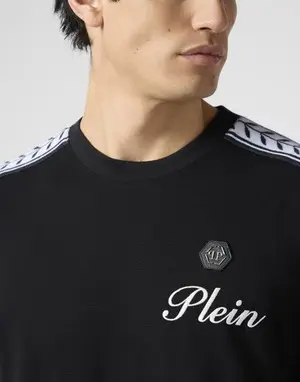 Philipp Plein Piquet Round Neck T-shirt Plein Tennis