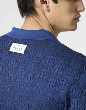 Philipp Plein Buttoned-up Polo Shirt Jacquard Monogram