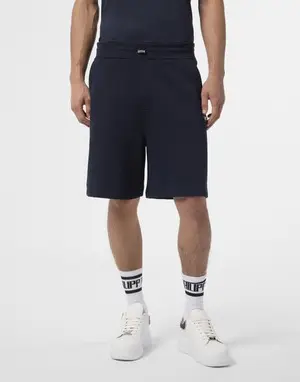 Philipp Plein Fleece Shorts Basic - Navy