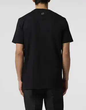Philipp Plein Round Neck T-shirt Chrome Skull Stones