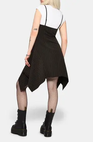 DISTURBIA Alecto Pinstripe Mini Dress