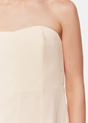 Whistles Bandeau Front Slit Midi Dress