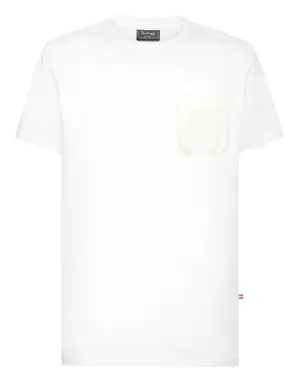 BILLIONAIRE T-shirt Round Neck Ss Crest - White