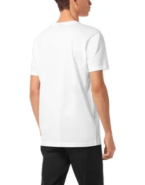 BILLIONAIRE T-shirt Round Neck Ss Crest - White