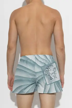 Versace Swim Shorts With "the Vortex" Print