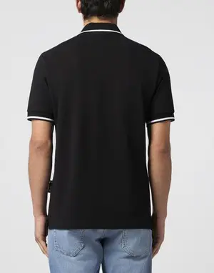 Philipp Plein Polo T-shirt New York Tennis Patch - Black