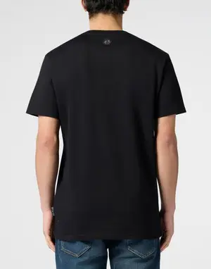 Philipp Plein Printed Round Neck T-shirt Dragon - Black