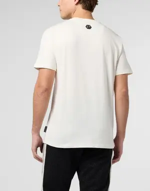 Philipp Plein Printed Round Neck T-shirt Dragon