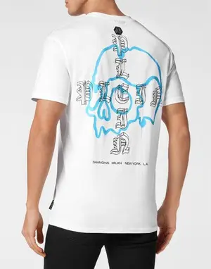 Philipp Plein T-shirt Round Neck Ss Wire Frame