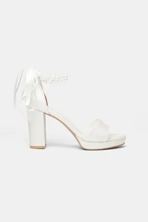 PROLOGUE SHOES Tiara Block Heel Bridal Sandal