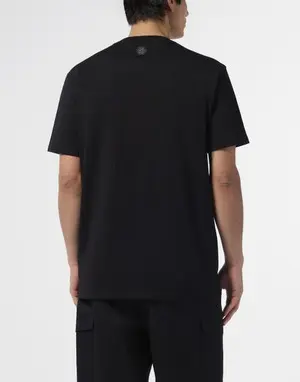 Philipp Plein Round Neck T-shirt Lava Skull Stones