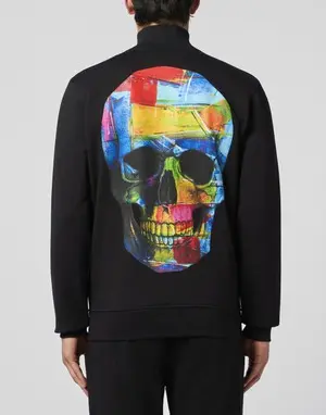 Philipp Plein Tracksuit Jacket Painted Skull