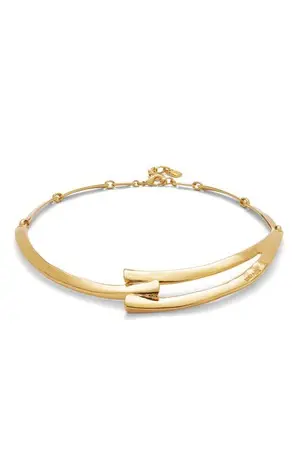 UNODE50 18k -plated Rigid Necklace