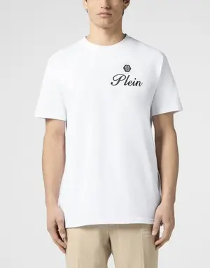 Philipp Plein Round Neck T-shirt Embossed Signature