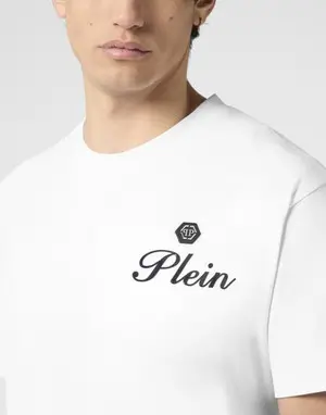 Philipp Plein Round Neck T-shirt Embossed Signature