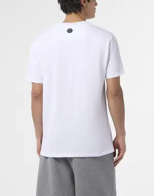 Philipp Plein Round Neck T-shirt Skull Logo Line
