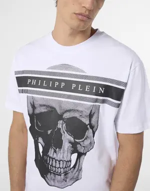 Philipp Plein Round Neck T-shirt Skull Logo Line