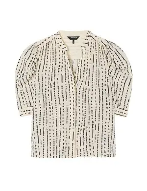 Whistles Dashed Spot Gathered Blouse