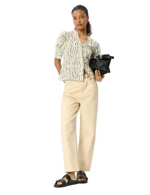 Whistles Dashed Spot Gathered Blouse