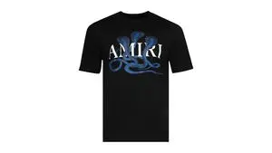Amiri Snake Tee Shirt - Black/blue