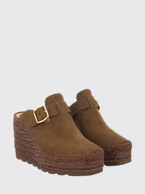 Stella McCartney Synthetic Suede Wedge Mules
