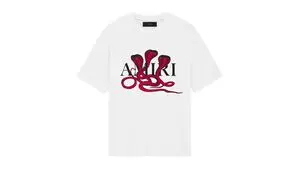 Amiri Snake Tee Shirt - White/red