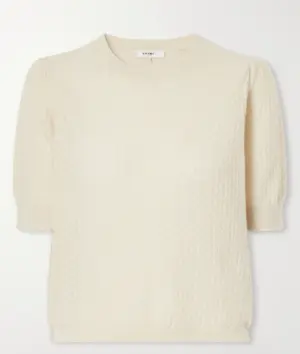 FRAME The Gathered' Honeycomb Cashmere Sweater