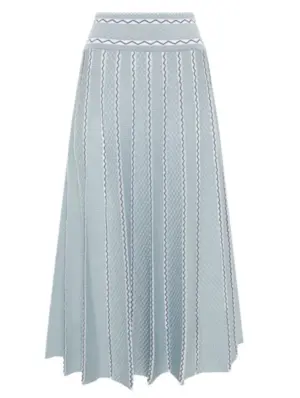 Molli Pleated Maxi Skirt - Horizon-multi_2