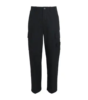 Stone Island Cotton-canvas All-weather Ghost Trousers - Black