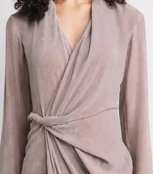 Rick Owens Draped Maxi Wrap Dress - Pink