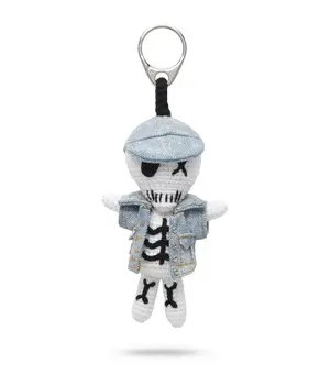 Alexander McQueen The Doll Denim Bag Charm - Gold