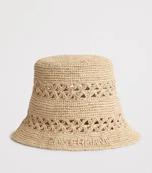 Zimmermann Raffia Woven Bucket Hat