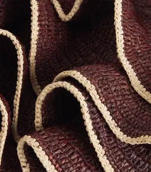 Zimmermann Raffia Ruffled Tote Bag - Brown