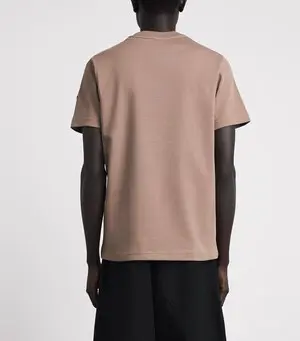Moncler Cotton Embroidered Logo T-shirt